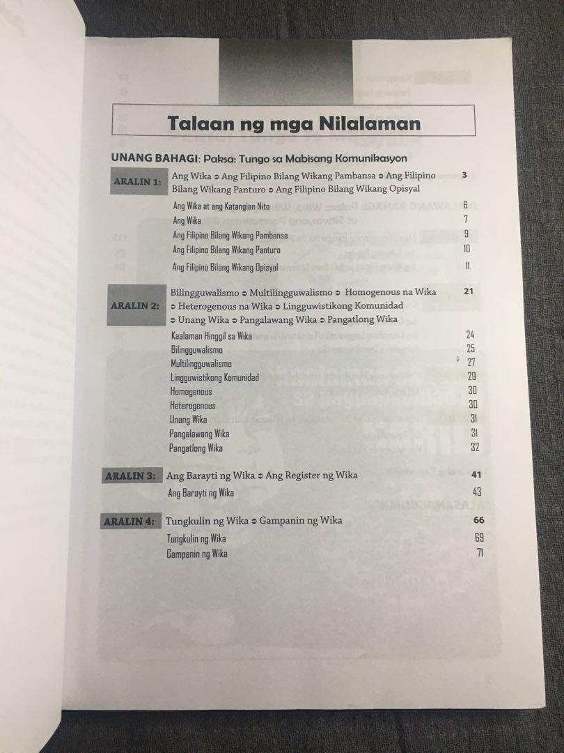 Komunikasyon at Pananaliksik sa Wika at Kulturang Pilipino (for Senior ...
