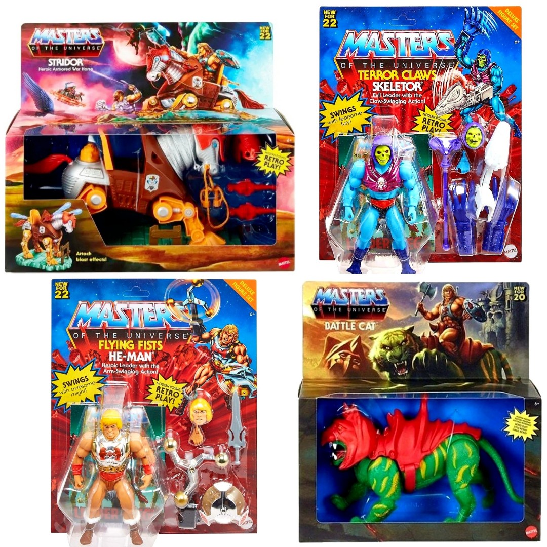 MISB Mattel Masters Of The Universe MOTU Origins Deluxe Figure Set ...