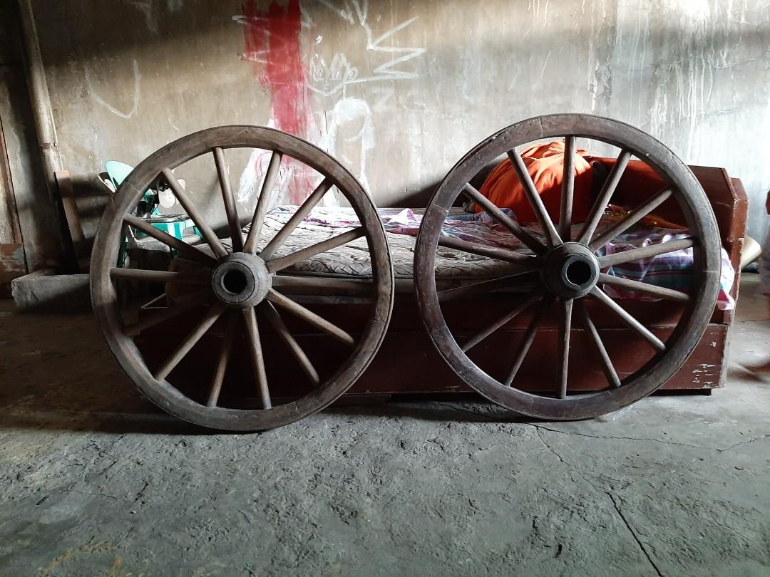 Molave Kalesa wheels, Furniture & Home Living, Furniture, Other Home ...