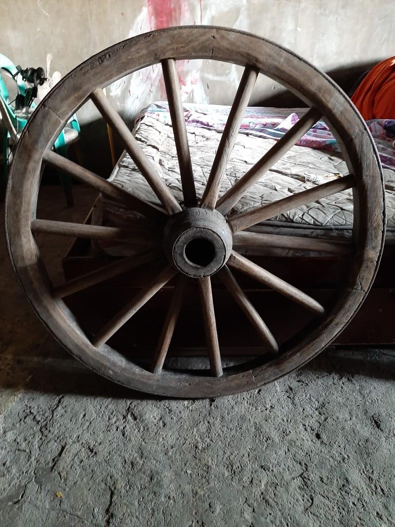 Molave Kalesa wheels, Furniture & Home Living, Furniture, Other Home ...