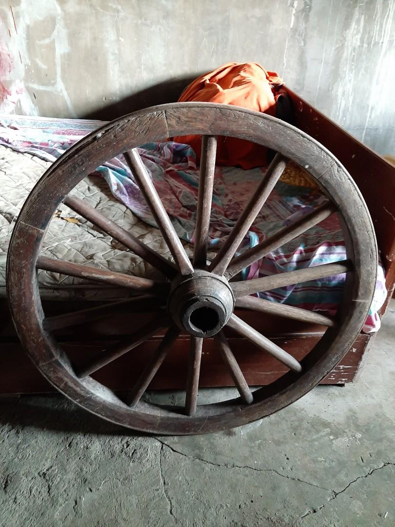 Molave Kalesa wheels, Furniture & Home Living, Furniture, Other Home ...