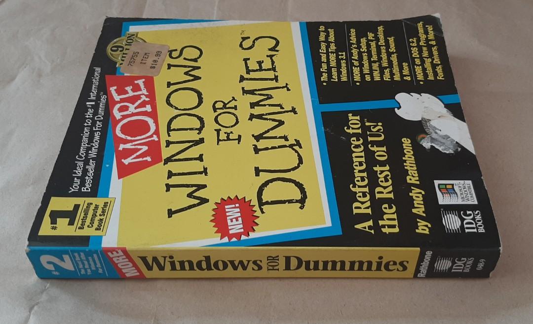 More Windows For Dummies By Andy Rathbone Collectible Computer ...