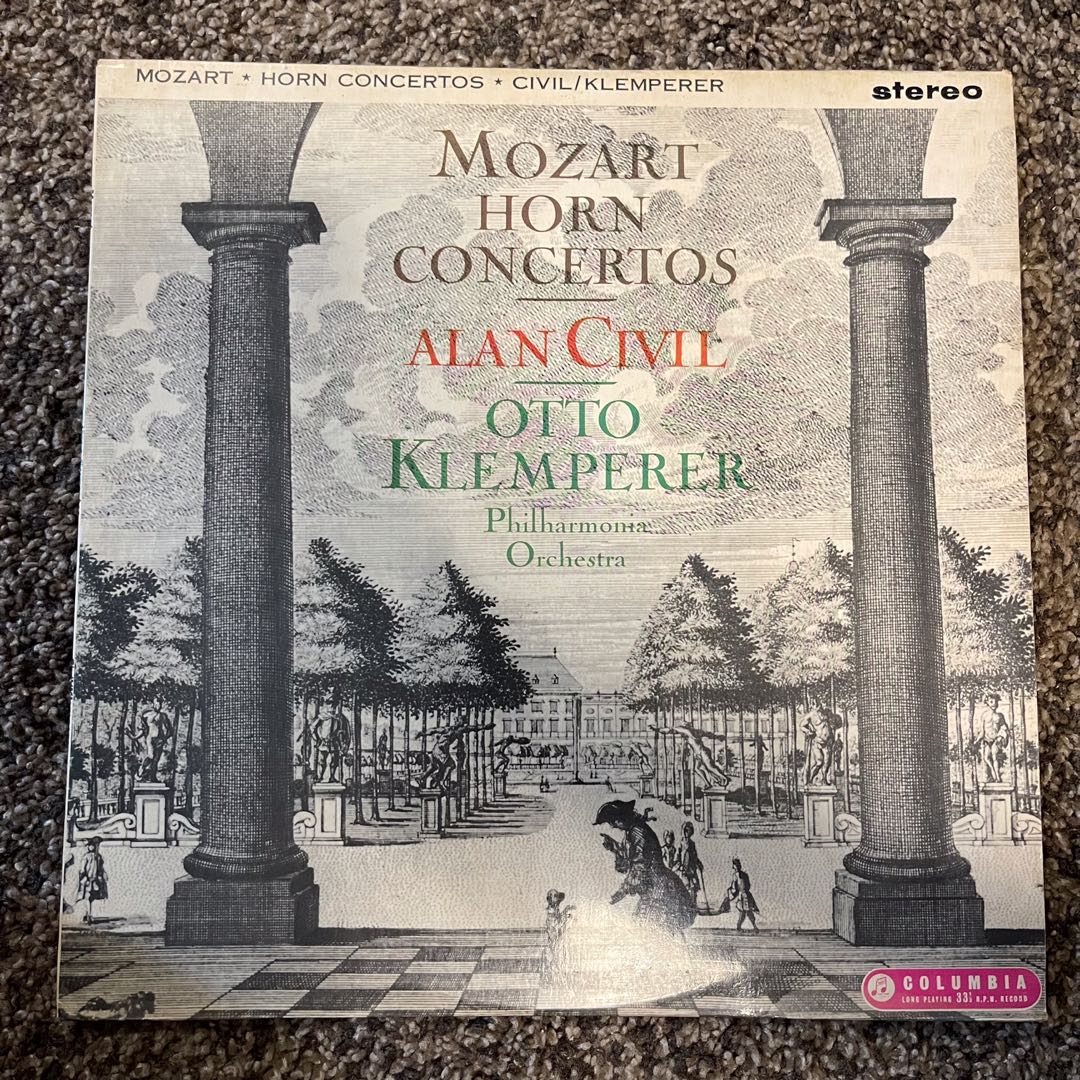Mozart horn concerts Alan civil vinyl Piring Hitam record, Hobbies ...