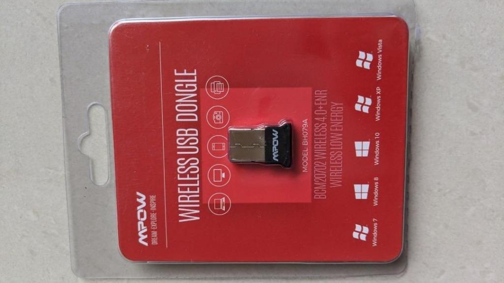 Mpow Bluetooth 4.0 USB Adapter Wireless Dongle for for Laptop PC ...