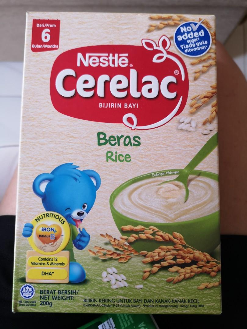 Nestle Cerealac Rice from 6 months & Gerber Organic Rice Single Grain ...