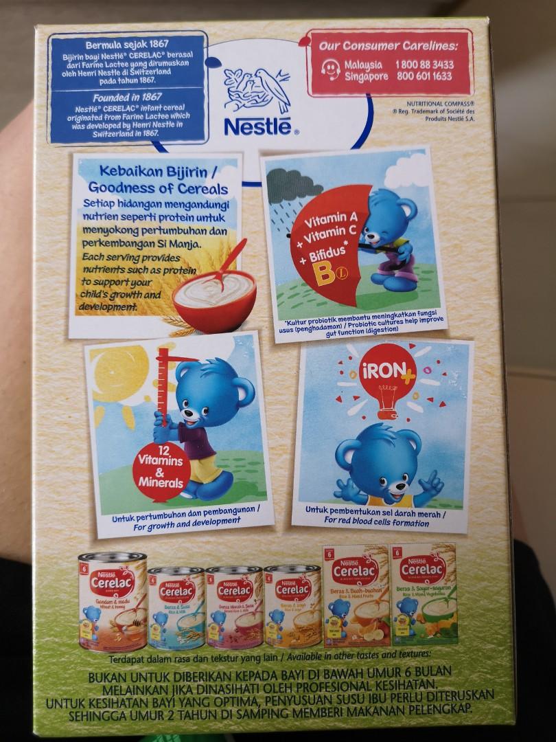 Nestle Cerealac Rice from 6 months & Gerber Organic Rice Single Grain ...