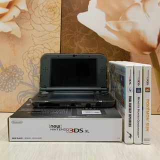 "New" Nintendo 3DS XL (used) set with 3 games, Video Gaming, Video ...
