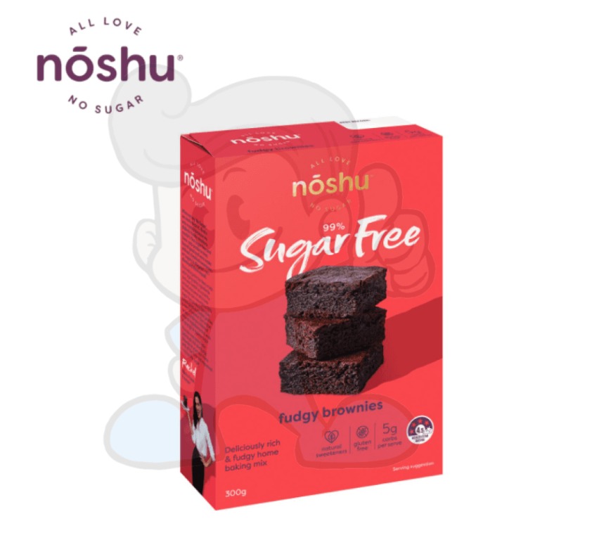 Noshu Sugar Free Fudgy Brownies 300g, Food & Drinks, Packaged & Instant ...