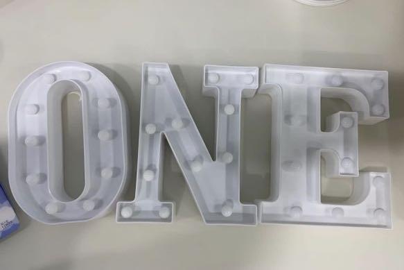 ONE Marquee Letters, Babies & Kids, Baby Nursery & Kids Furniture ...