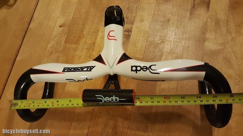 Original Deda Alanera Carbon Integrated Handlebar with Computer Bridge ...