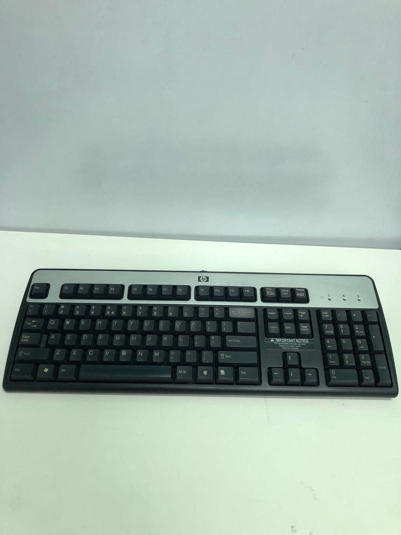 Original HP USB Wired Desktop Keyboard KU-031, Computers & Tech, Parts ...