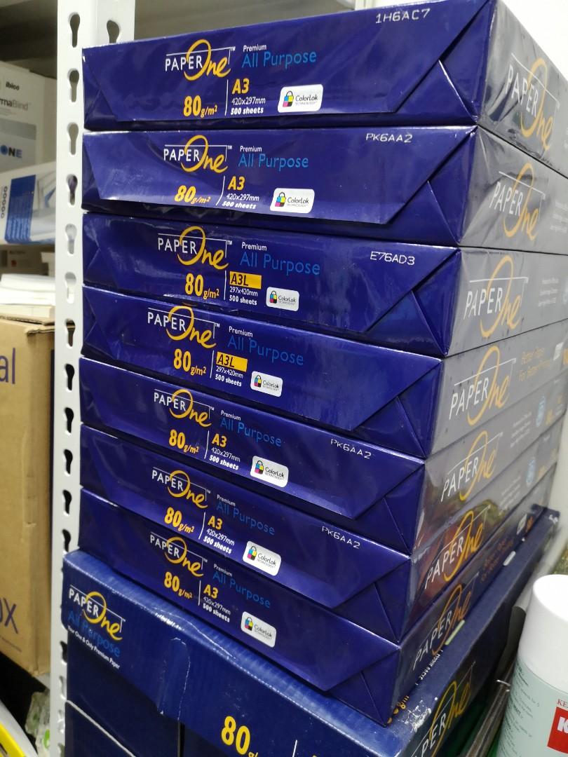 Paper One A3 paper 80g/m2, Hobbies & Toys, Stationery & Craft, Art ...