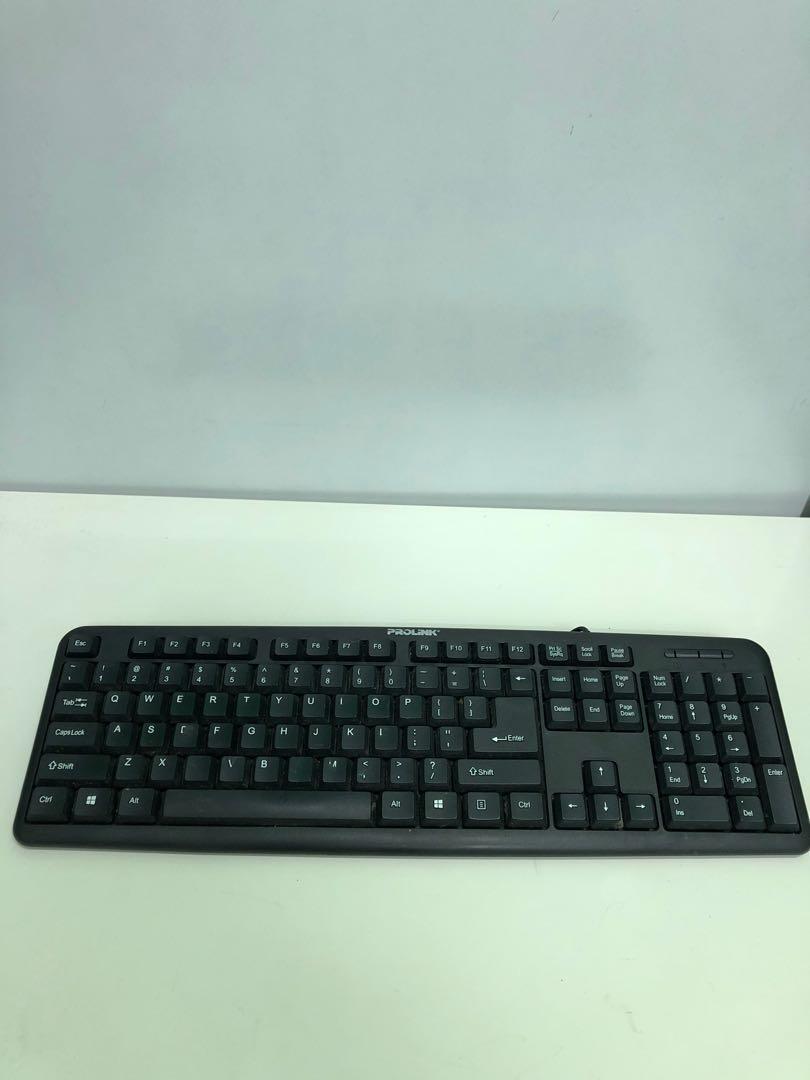 PROLINK Usb Keyboard PKCS-1005, Computers & Tech, Parts & Accessories ...
