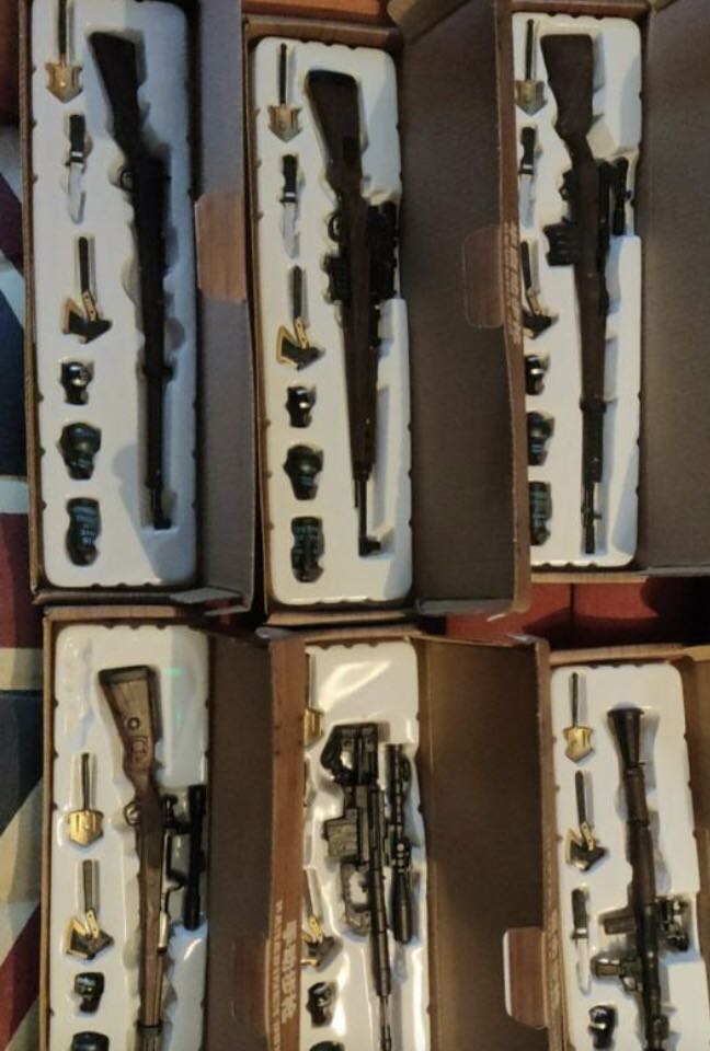 PUBG 1:6 DISPLAY MINI TOY RIFLES 98K SNIPER SCOPES (1 SET 6 MODEL) on ...