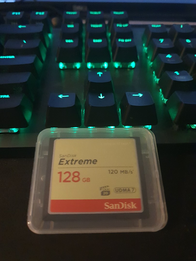 SANDISK EXTREME 128GB COMPACT FLASH, Photography, Cameras on Carousell