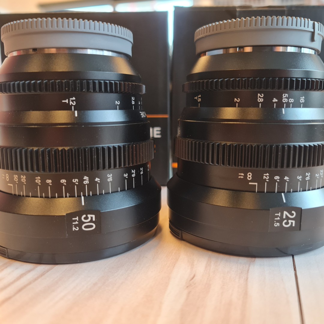 SLR MAGIC MICROPRIME CINE LENS 50MM & 25MM E-mount (full frame ...