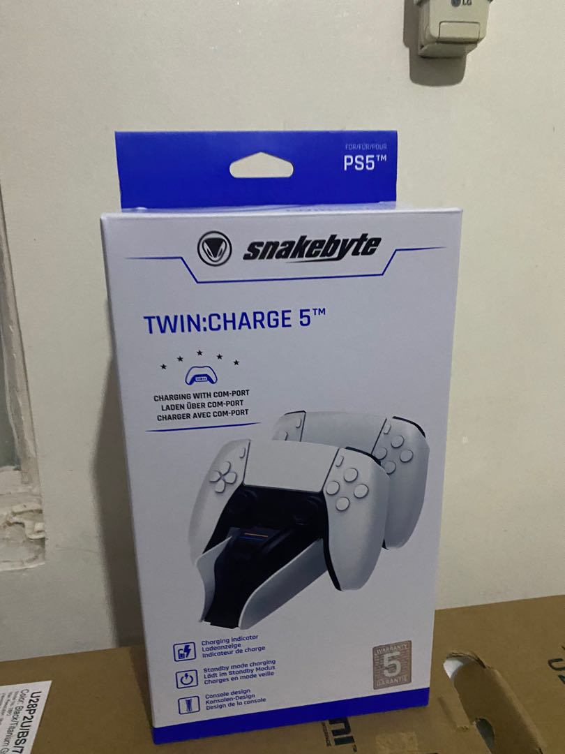 SNAKEBYTE TWIN:CHARGE 5 PLAYSTATION 5., Video Gaming, Video Game ...