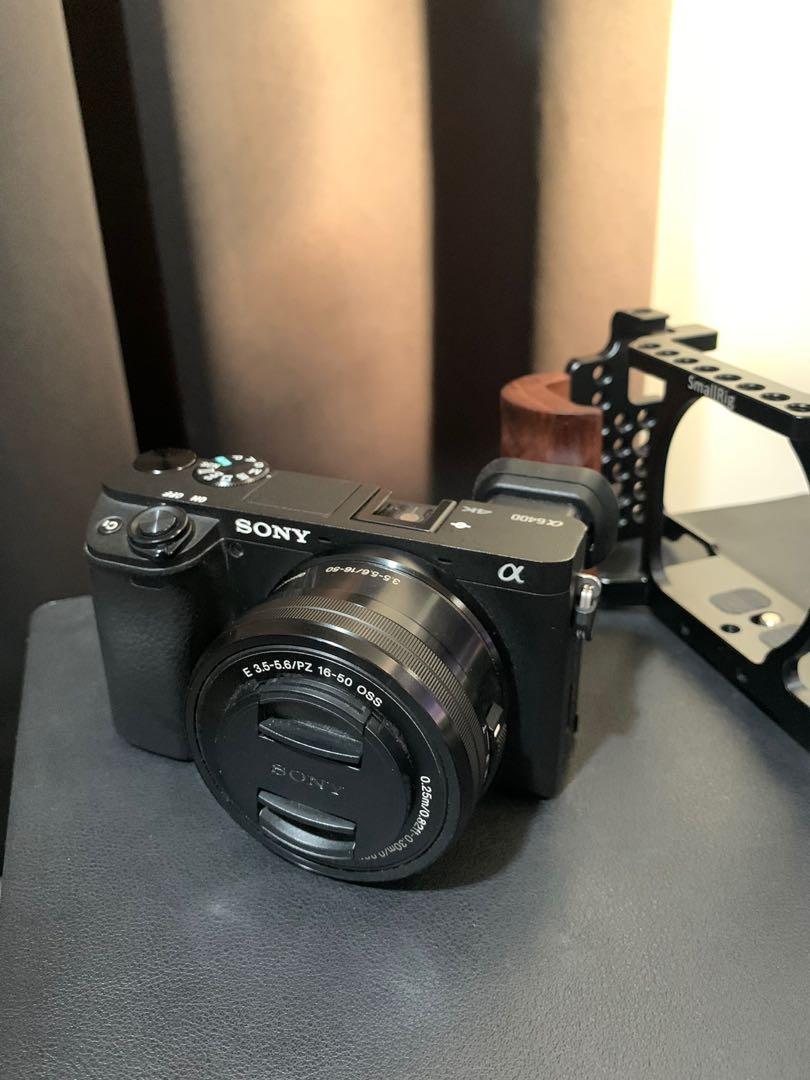 Sony A6400 with Kit Lens and Small Rig cage, Photography, Cameras on ...