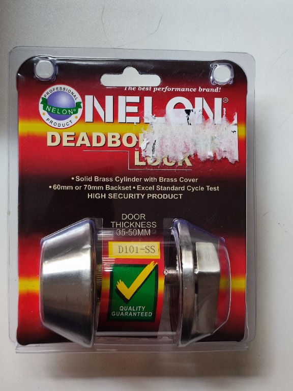 Stainless steel dead bolt lock set, Furniture & Home Living, Security ...