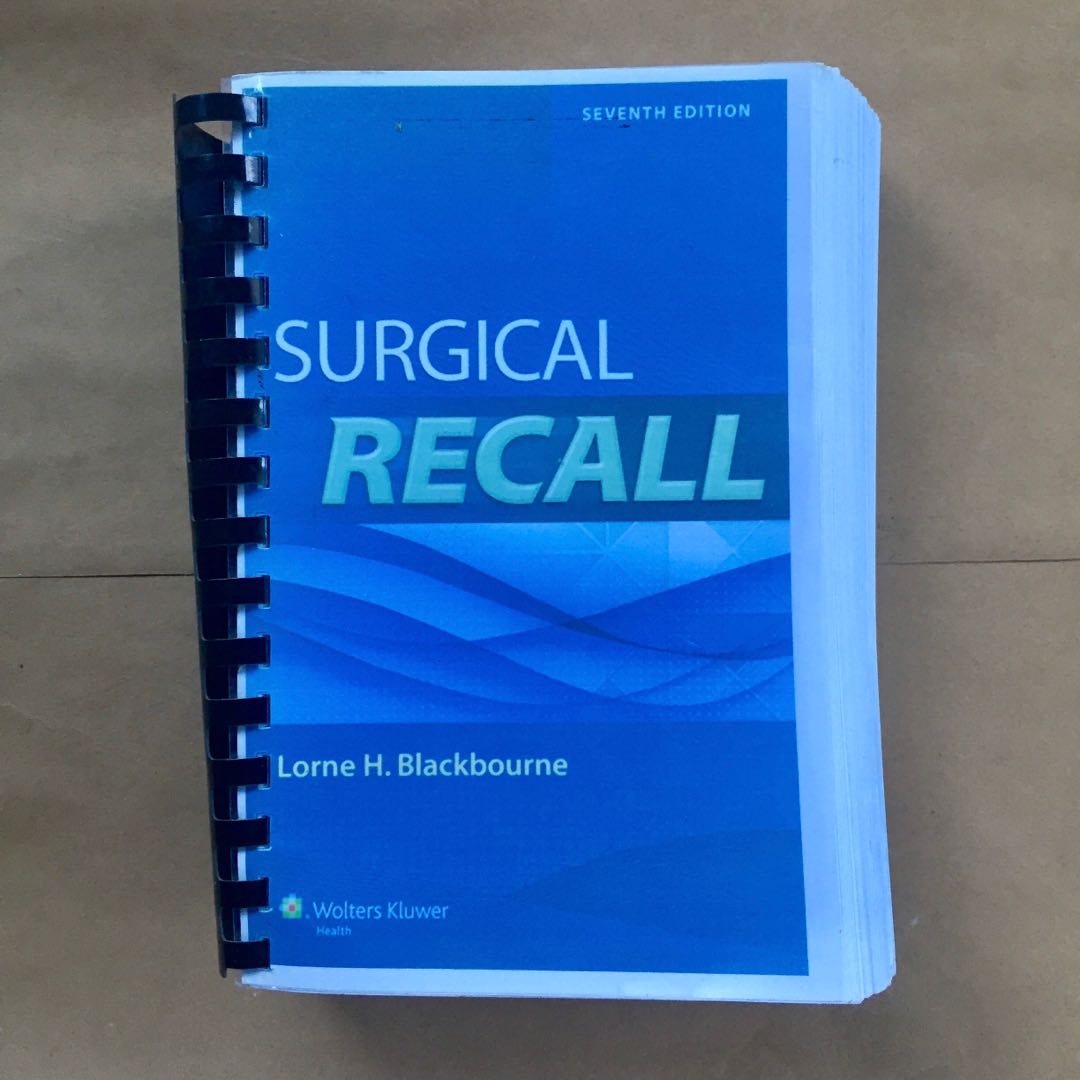 SURGERY RECALL, Hobbies & Toys, Books & Magazines, Textbooks on Carousell
