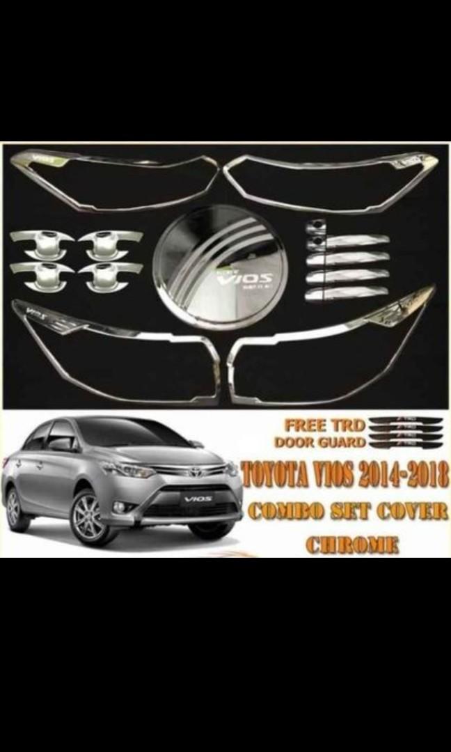 Toyota Vios Batman Chrome Set, Car Parts & Accessories, Emblem, Sticker ...