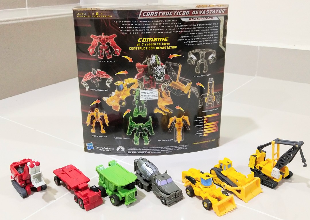 Transformers ROTF Devastator Constructicons Combiners MIB Unplayed ...