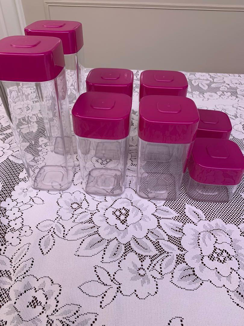 Tupperware tea caddy condiment set, Furniture & Home Living ...