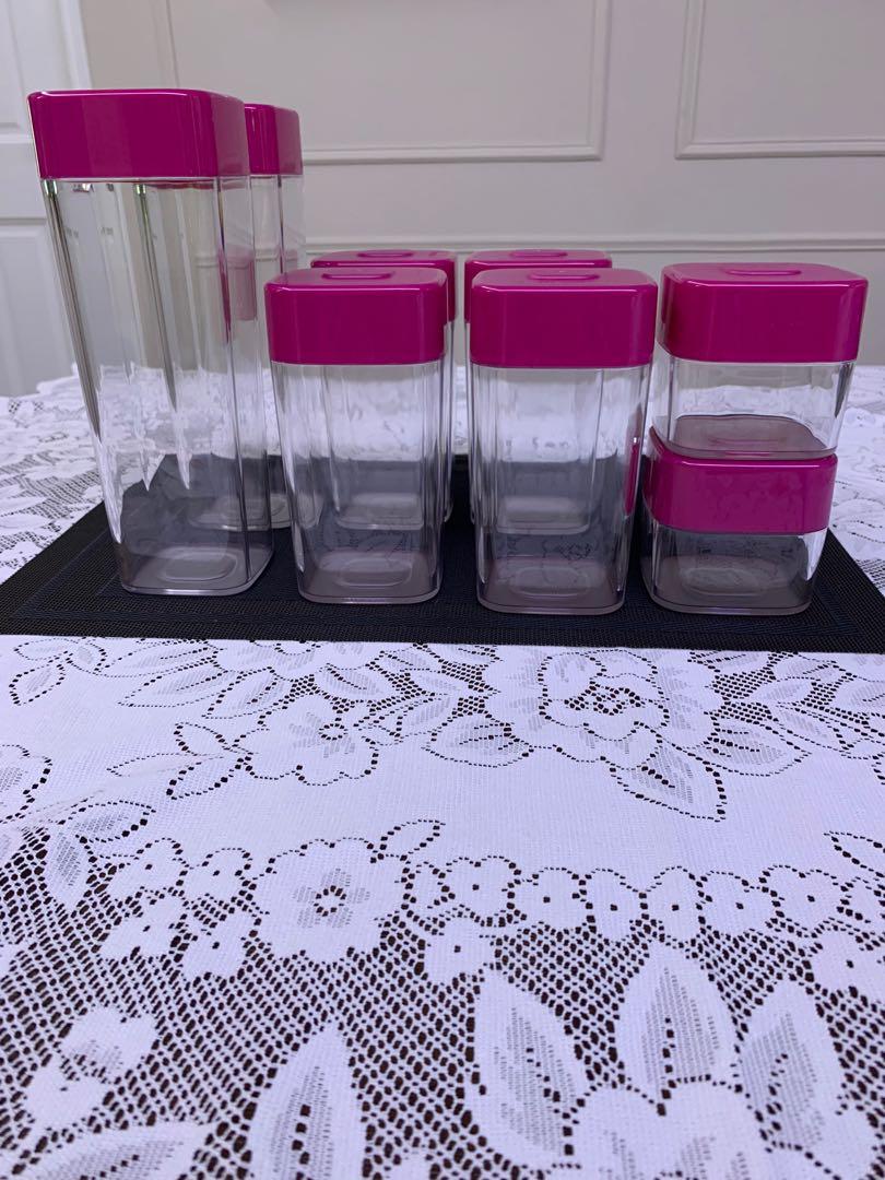 Tupperware tea caddy condiment set, Furniture & Home Living ...