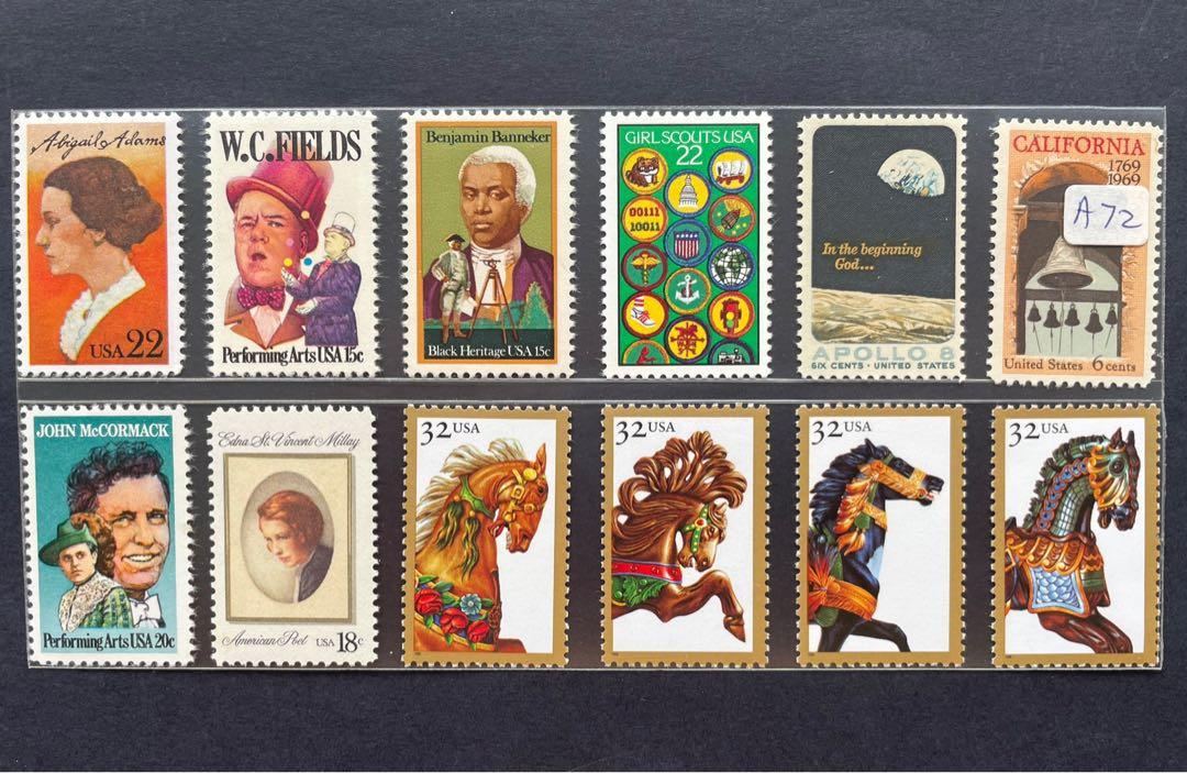 A72 - USA Famous People, Performing Arts & Horses Set Commemorative ...