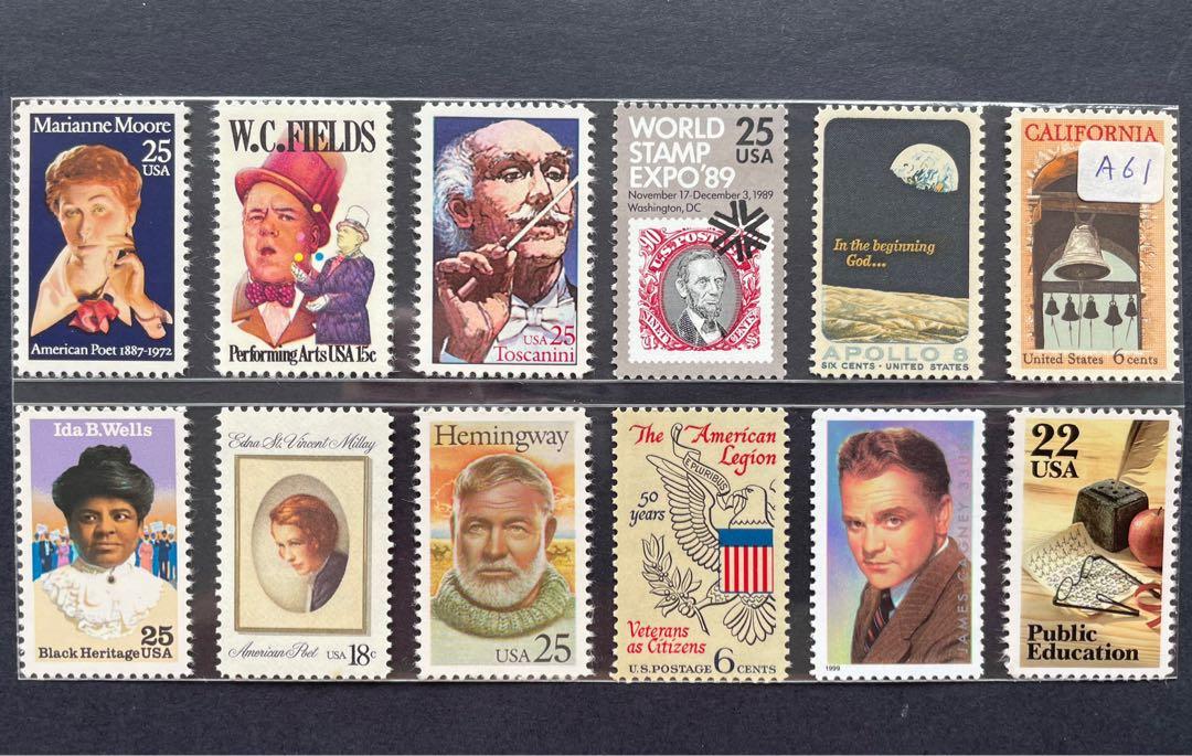 A61 - USA Famous People, World Stamps Exhibition, Apollo 8 ...