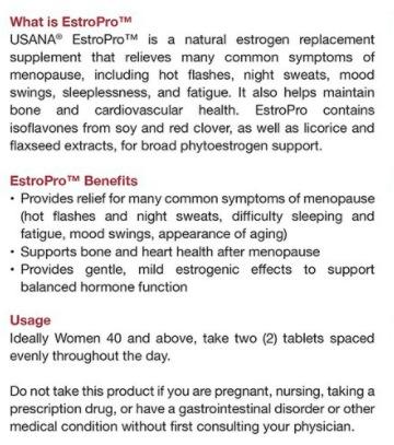 Usana Estropro, Health & Nutrition, Health Supplements, Vitamins ...