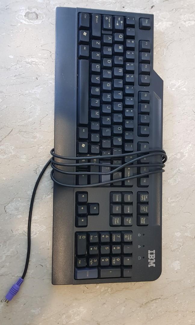 Vintage IBM PS2 Keyboard, Computers & Tech, Parts & Accessories ...
