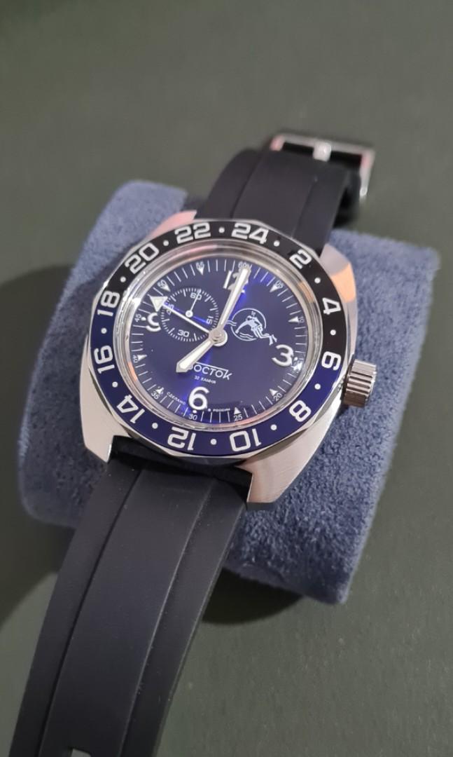 Vostok 'Batman GMT' Amphibia, Men's Fashion, Watches Accessories ...