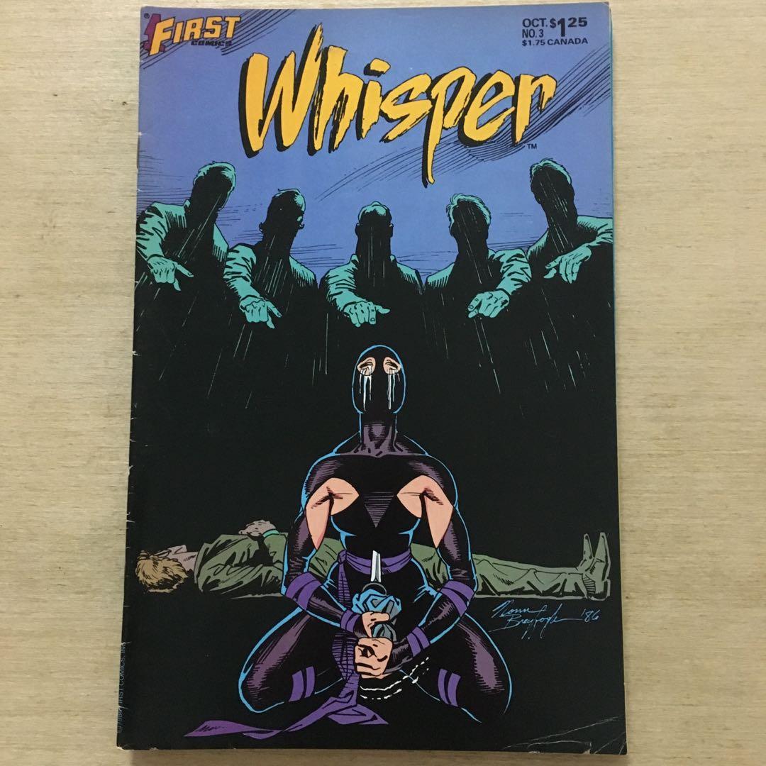 WHISPER #1 to #3 (First Comics 1986), Hobbies & Toys, Books & Magazines ...