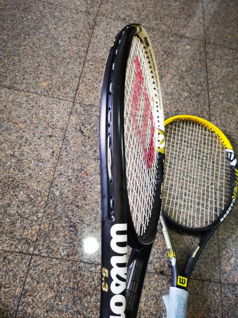 Wilson hyper hammer carbon tennis racket, Sports Equipment, Sports ...