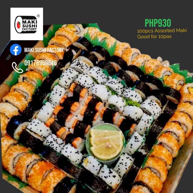 100pcs assorted maki, Food & Drinks, Fresh Produce on Carousell