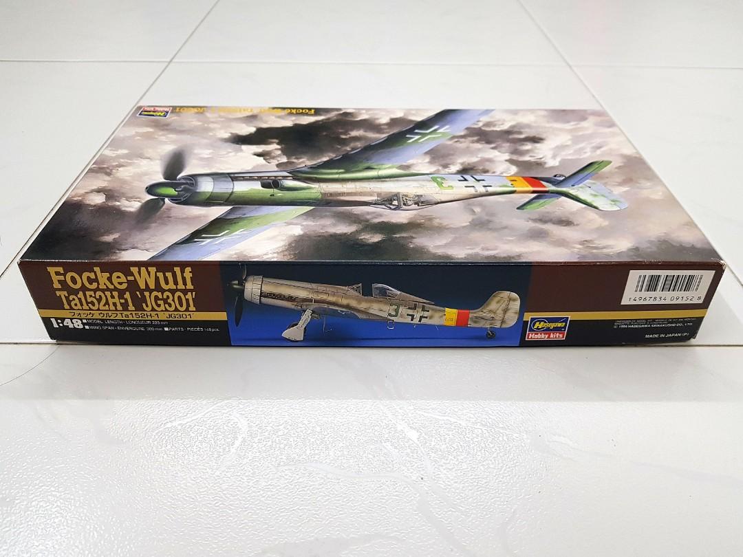 1/48 #JX2 Hasegawa German Luftwaffe Fighter Focke Wulf Ta152H-1 'JG301 ...