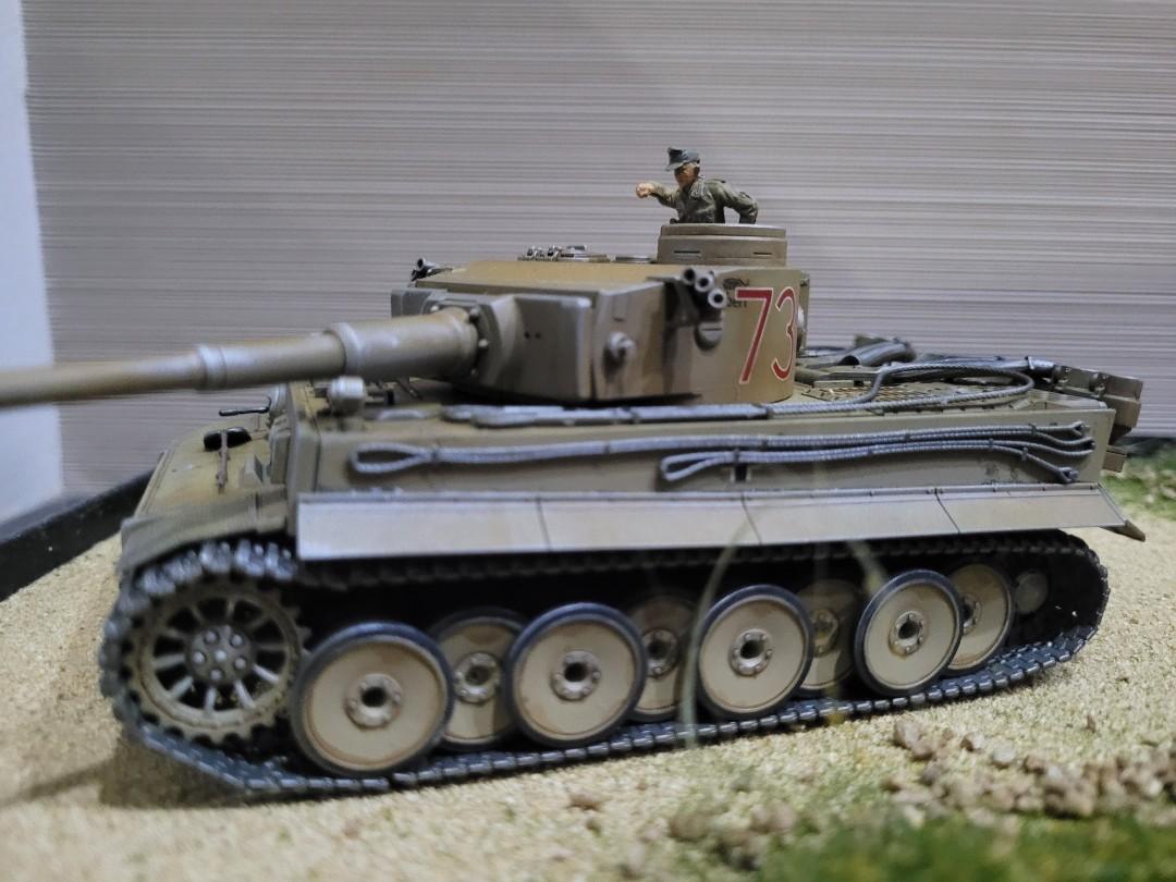 1/48 scale model Tiger Tank and M10 Destroyer Tank Diaroma Set with ...
