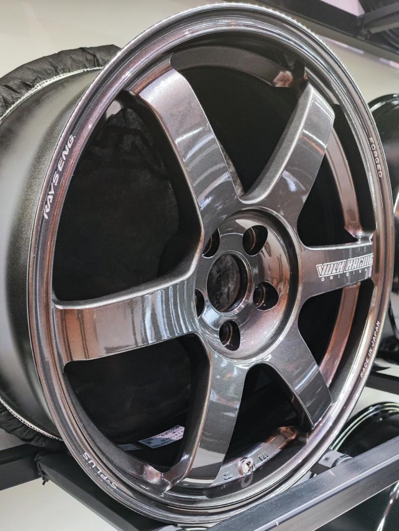 18'' RAYS TE37 SAGA RIM ORIGINAL, Car Accessories, Tyres & Rims on ...
