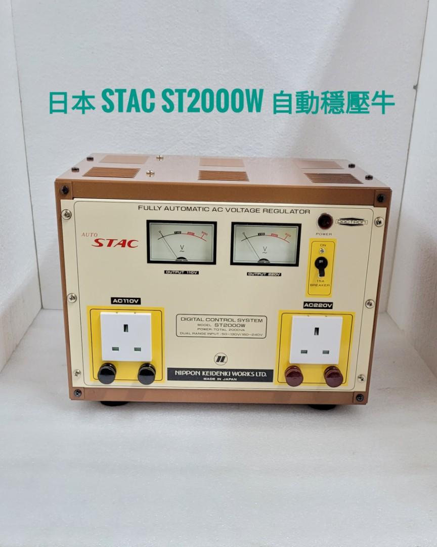 日本 STAC ST2000W $2OOO (2000VA Automatic Voltage Regulator) Input ： 50 ...