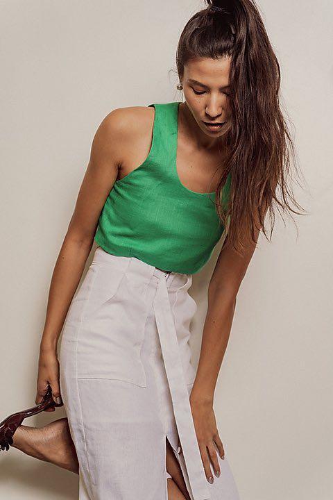 Araw the Line Melfi Top in Milo, Women's Fashion, Tops, Blouses on ...