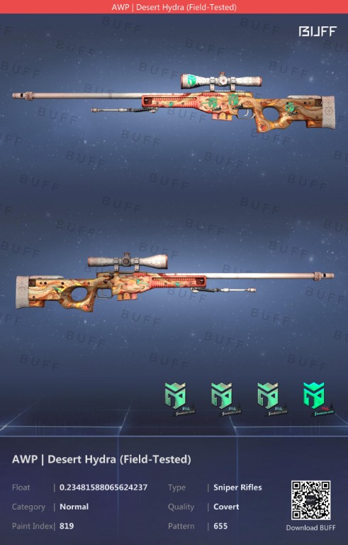 AWP | Desert Hydra (Field-Tested), Video Gaming, Gaming Accessories, In ...