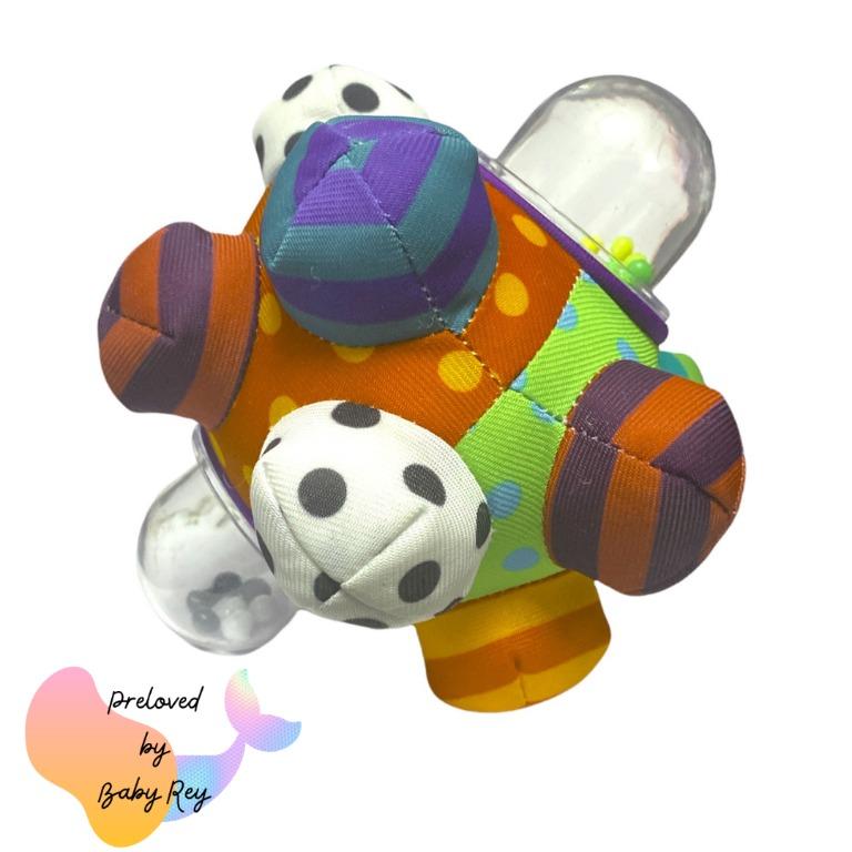 Baby Developmental Bumpy Ball Toy Hand Grab Rattle Ball Grasp Bumps ...