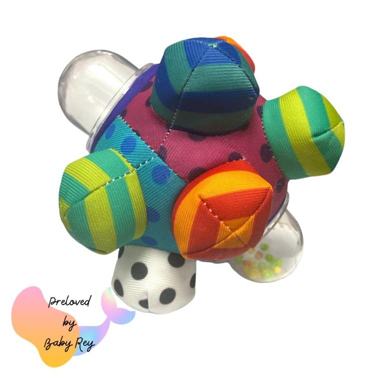 Baby Developmental Bumpy Ball Toy Hand Grab Rattle Ball Grasp Bumps ...