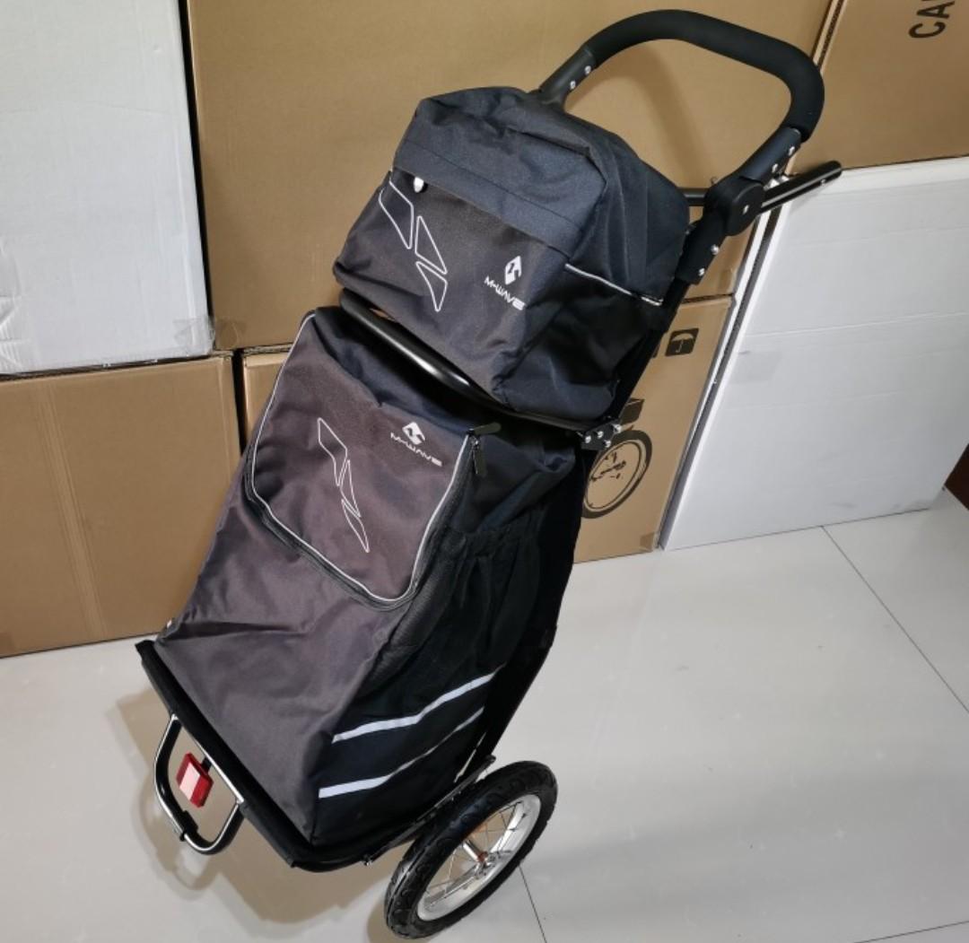 Bicycle trailer grocery trolley pushcart bag delivery parcel 27.5 26 29 ...
