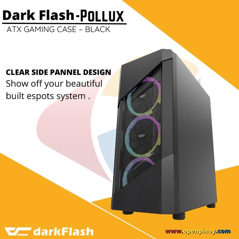 BRAND NEW : Darkflash Pollux Mid Tower ATX Gaming Case (Black ...