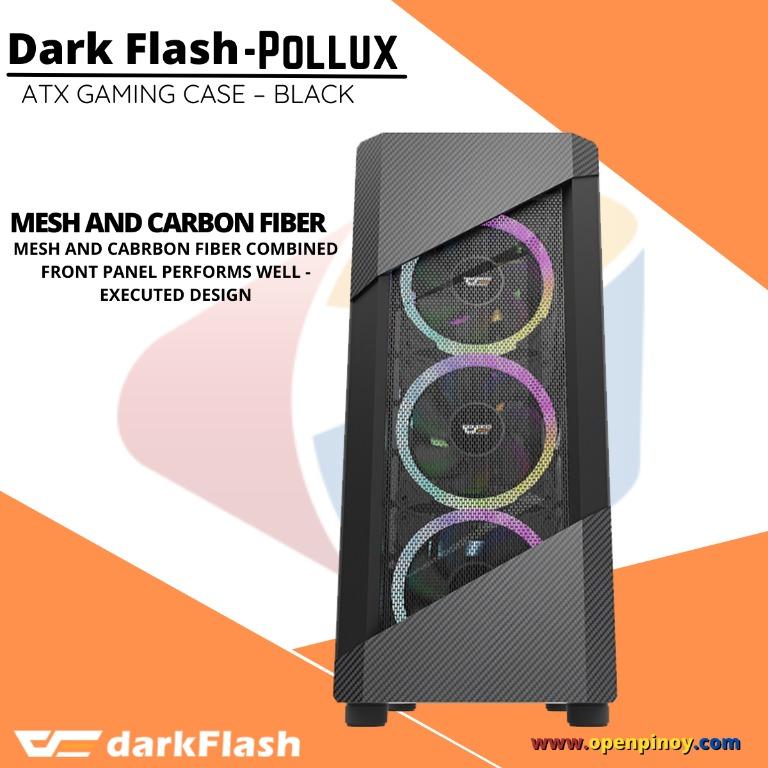 BRAND NEW : Darkflash Pollux Mid Tower ATX Gaming Case (Black ...