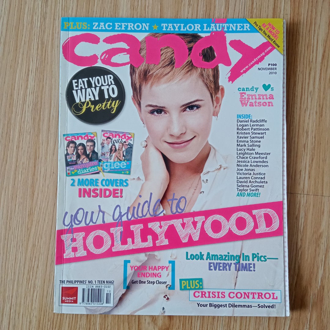 Candy Magazine Triple Cover - November 2010 (Emma Watson , Glee Cast ...