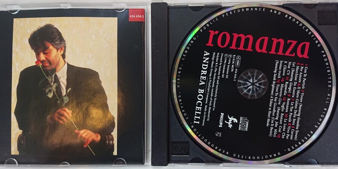 Cd Romanza andrea bocelli. 德版, 興趣及遊戲, 音樂、樂器 & 配件, 音樂與媒體 - CD 及 DVD ...