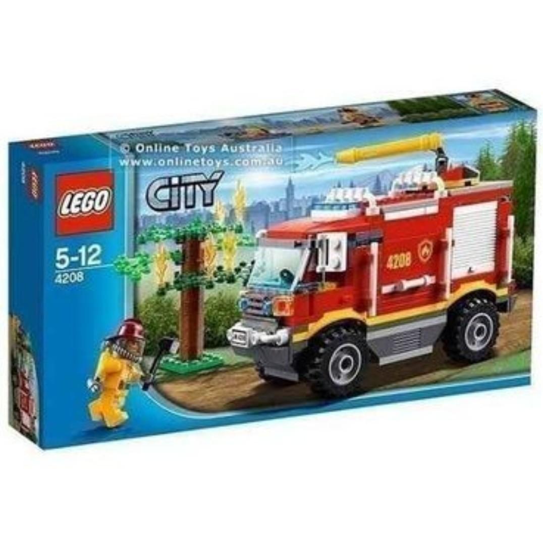 [COMPLETE SET] Lego City 4208 (4x4 Fire Truck), Hobbies & Toys, Toys ...